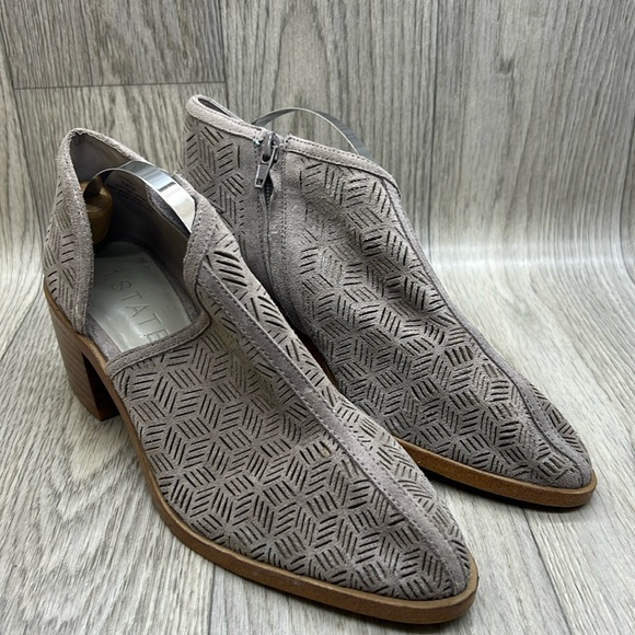 1. State | Shoes | State Iddah Taupe Suede Cutaway Ankle Booties Boots ...